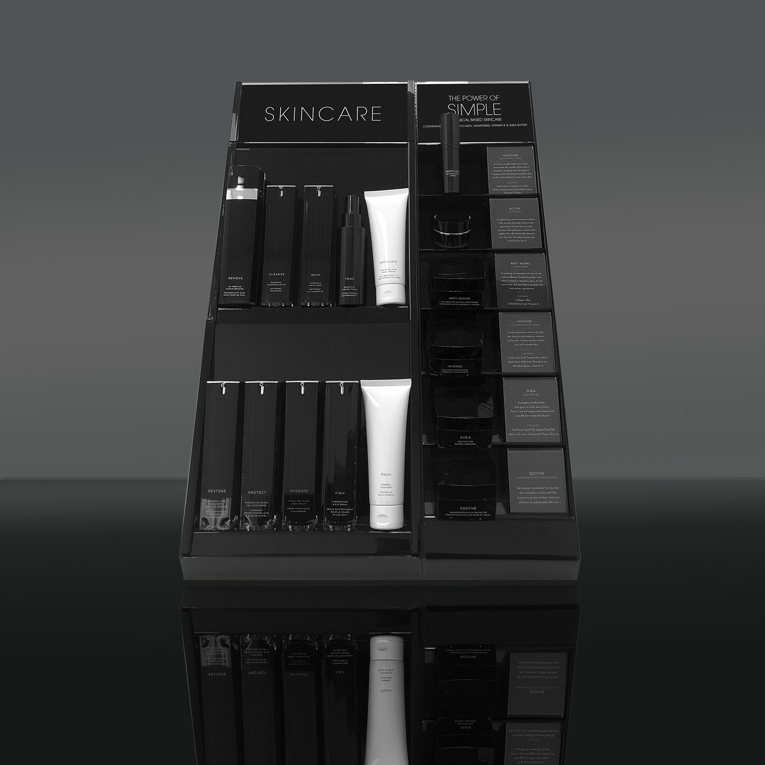 Skincare-Displays - Pinnacle Cosmetics